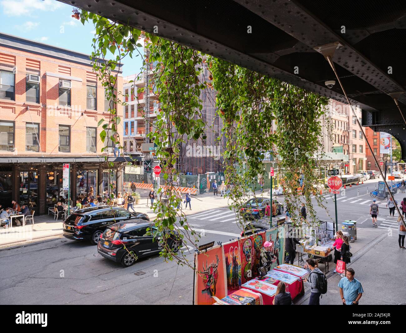 Meat Packing district NYC, Highline Park Stock Photo - Alamy