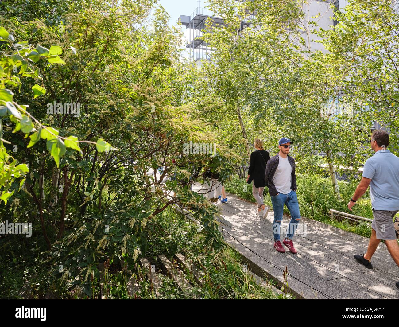 Meat Packing district NYC, Highline Park Stock Photo - Alamy