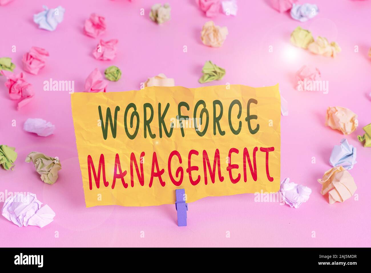 Handwriting text writing Workforce Management. Conceptual photo use to ...