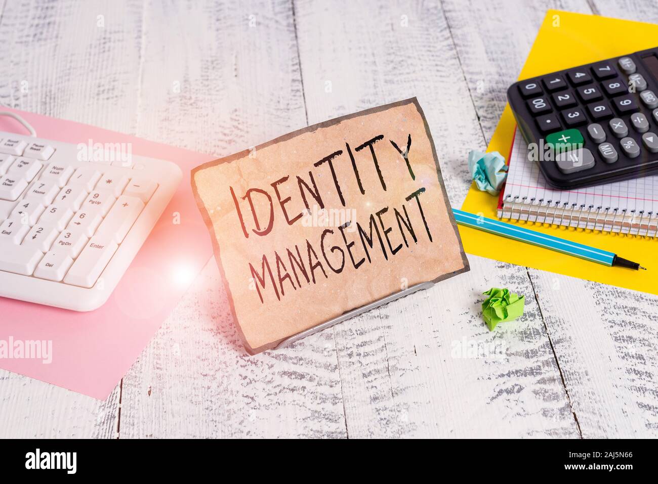 Text sign showing Identity Management. Business photo showcasing ...