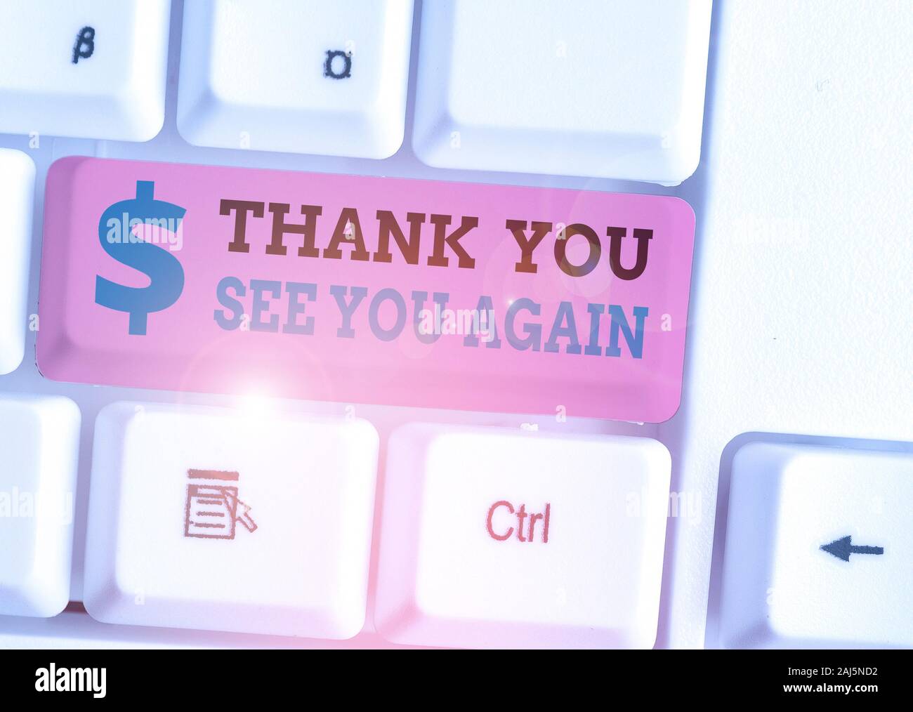 Handwriting text Thank You See You Again. Conceptual photo Appreciation ...