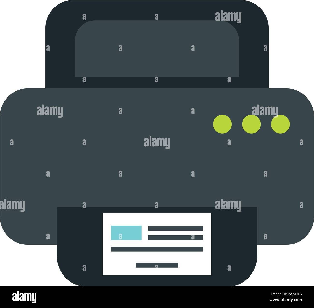 computer printer hardware device isolated icon Stock Vector Image & Art ...