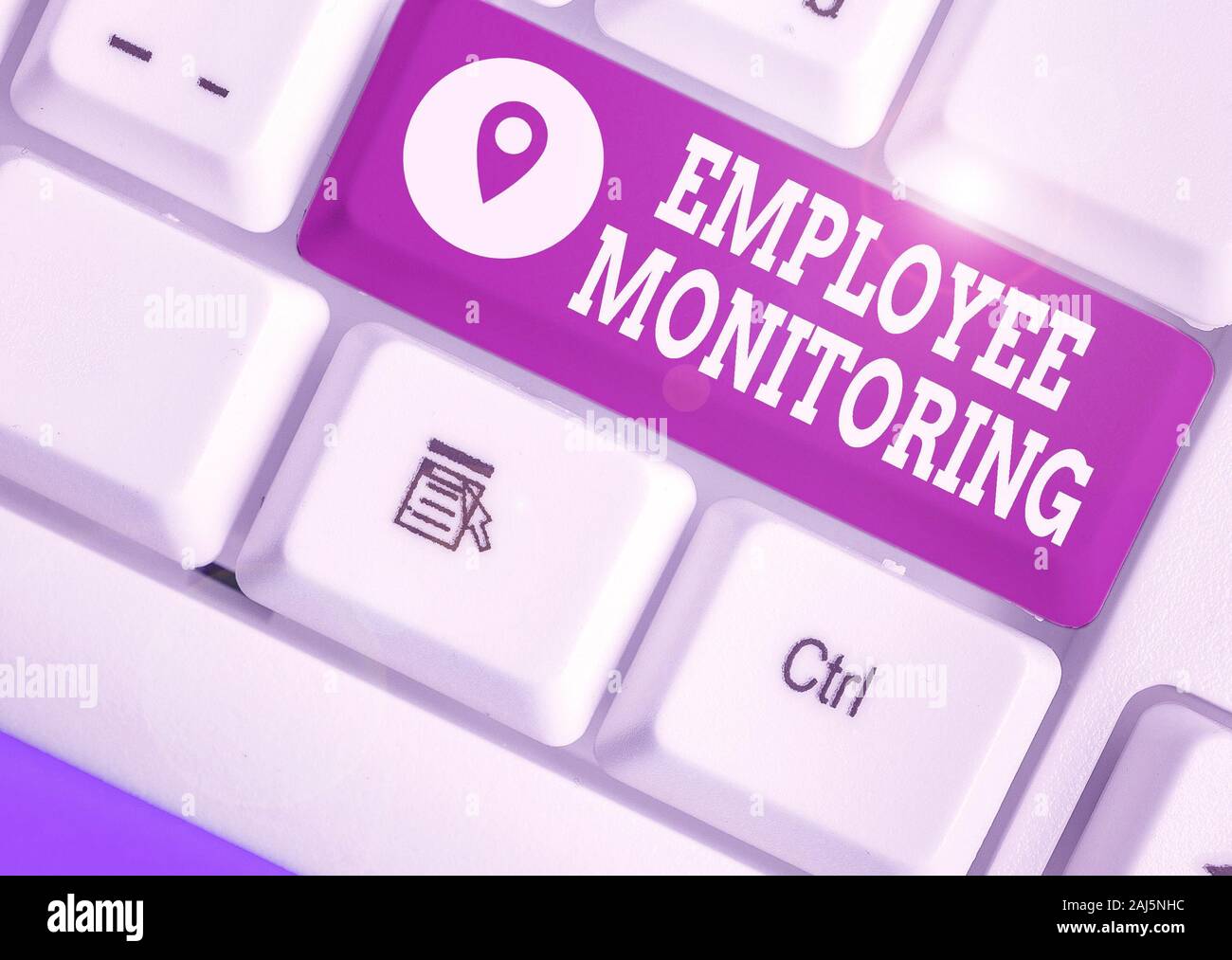 Writing note showing Employee Monitoring. Business concept for ...