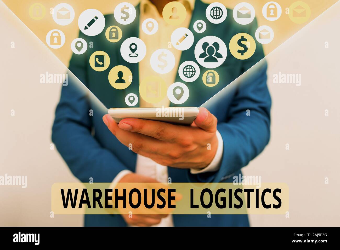 Word writing text Warehouse Logistics. Business photo showcasing flow ...