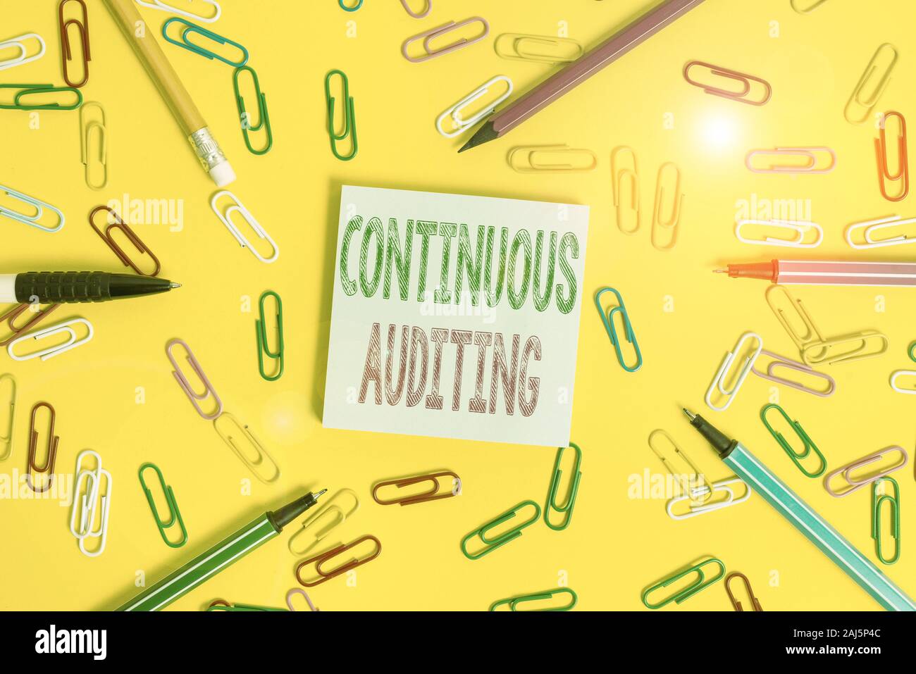 Handwriting text writing Continuous Auditing. Conceptual photo Internal ...