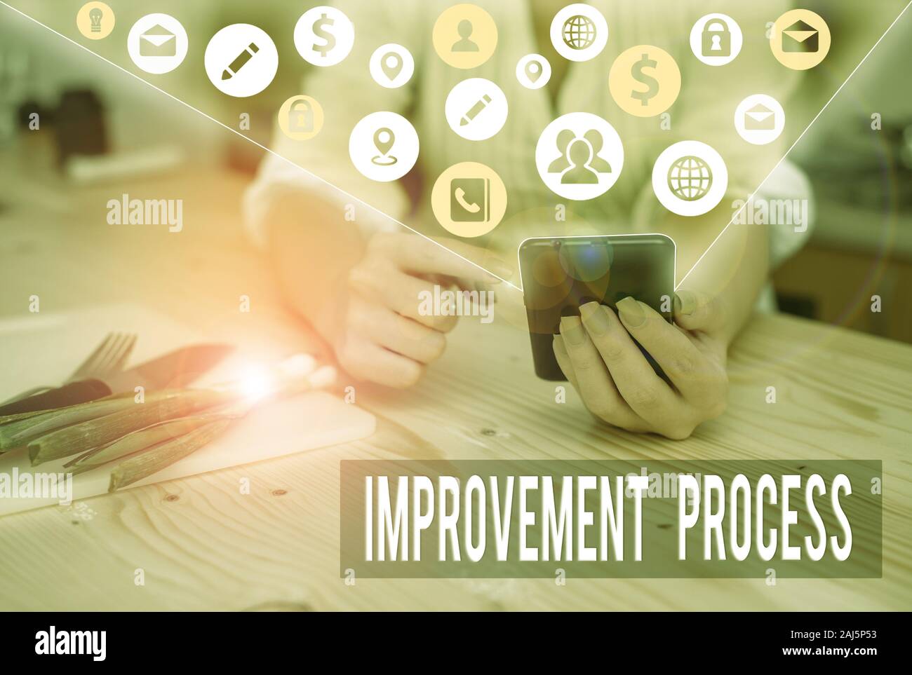 Conceptual hand writing showing Improvement Process. Concept meaning ...