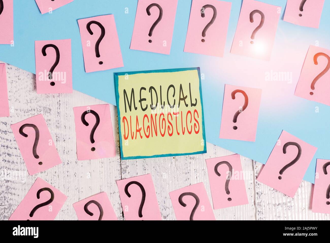 Handwriting text writing Medical Diagnostics. Conceptual photo a ...