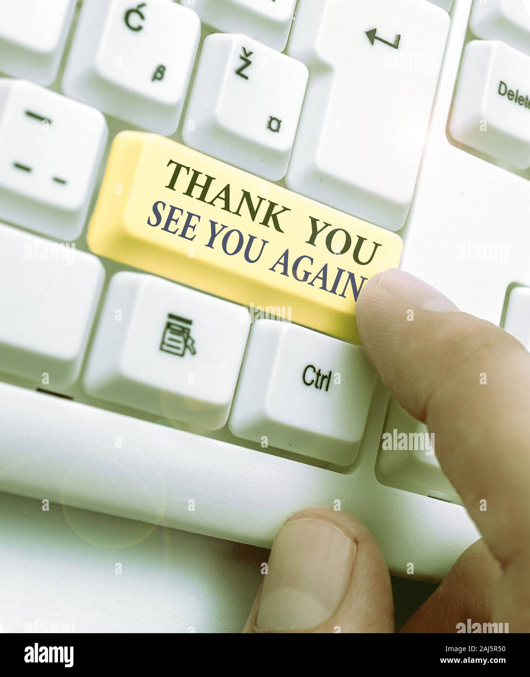 Text sign showing Thank You See You Again. Business photo text ...