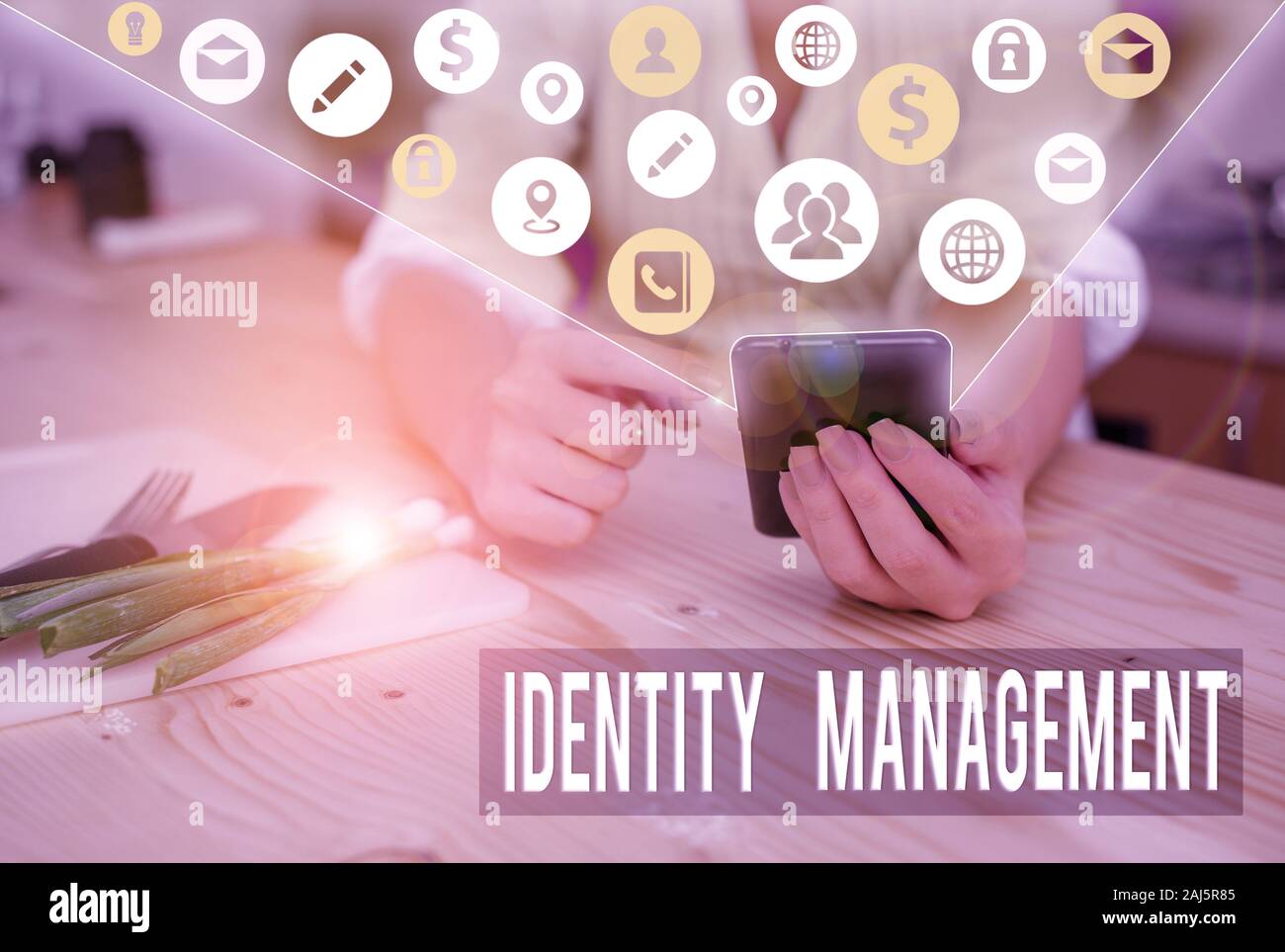 Conceptual hand writing showing Identity Management. Concept meaning ...