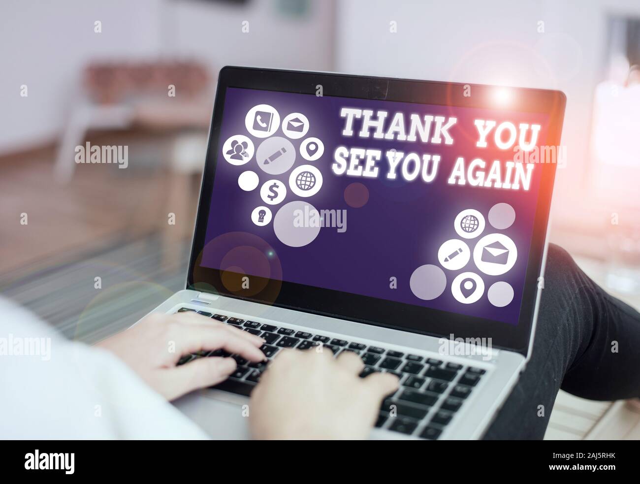 Handwriting text writing Thank You See You Again. Conceptual photo ...