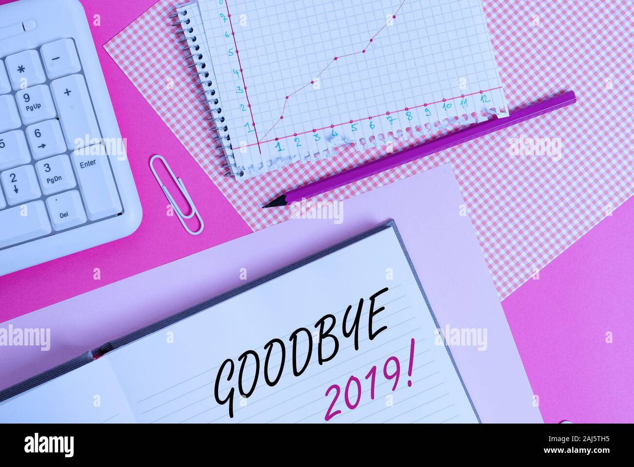 Text sign showing Goodbye 2019. Business photo showcasing express good ...