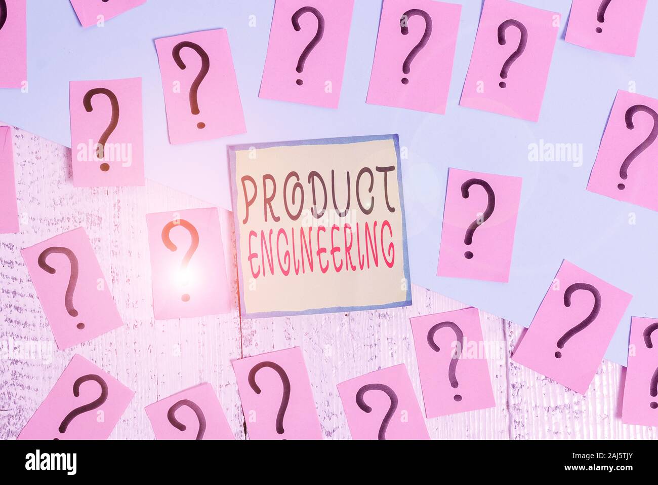 Handwriting text writing Product Engineering. Conceptual photo process ...