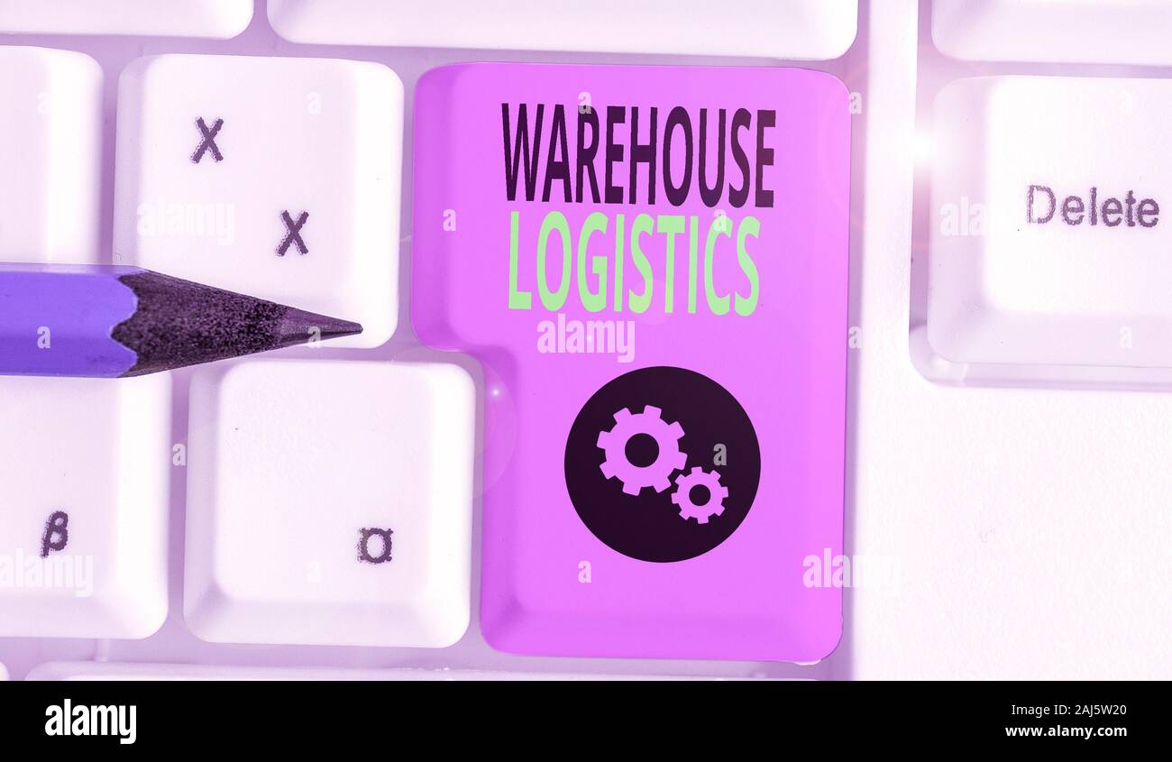 Handwriting text writing Warehouse Logistics. Conceptual photo flow of ...