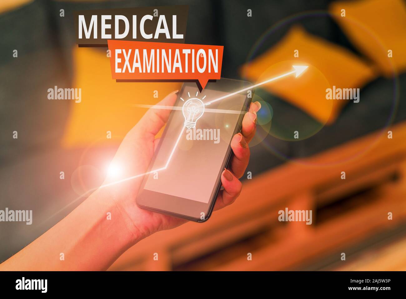 Handwriting text Medical Examination. Conceptual photo Checkup carried ...