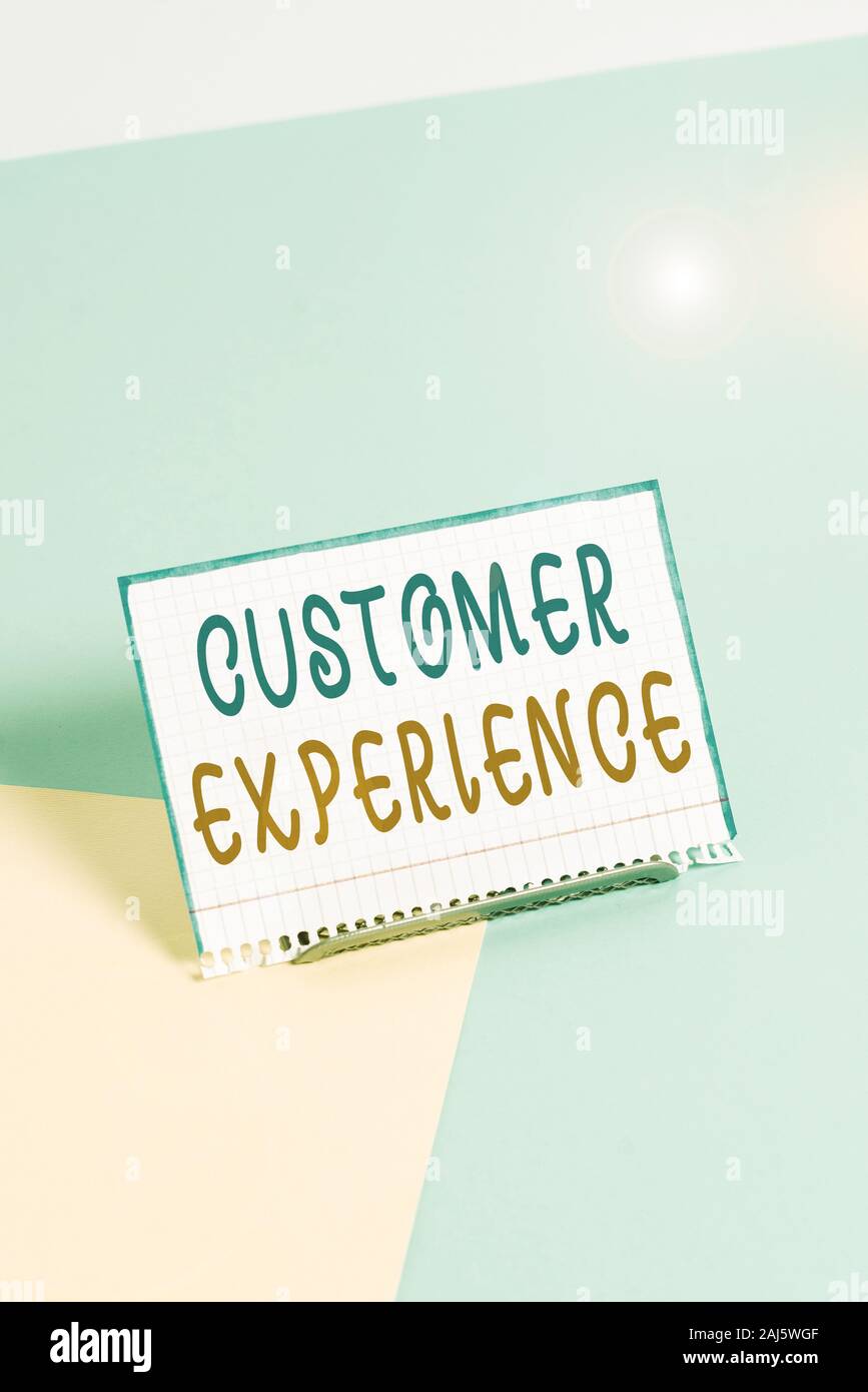 Text sign showing Customer Experience. Business photo showcasing ...