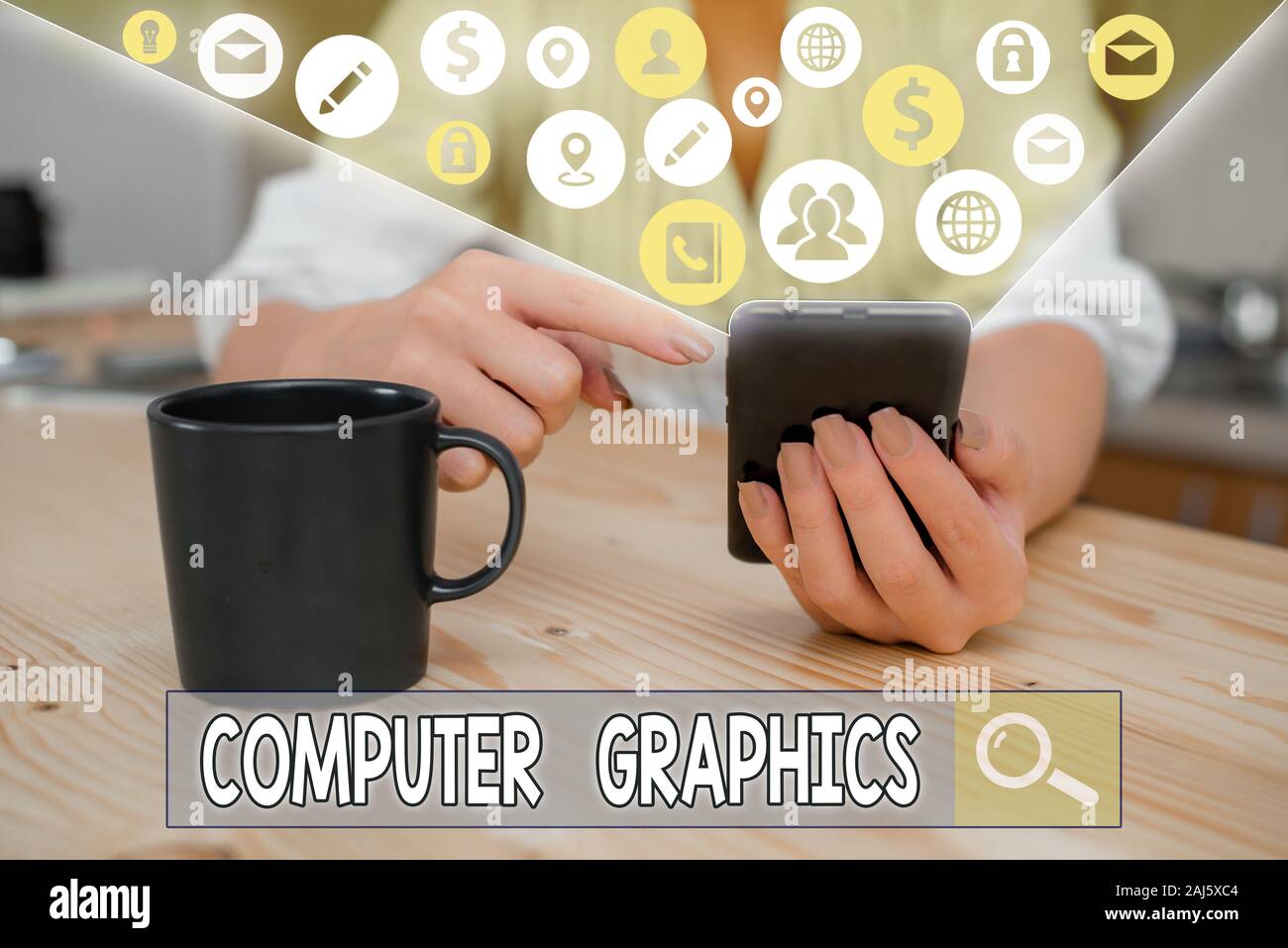 Word writing text Computer Graphics. Business photo showcasing visual ...