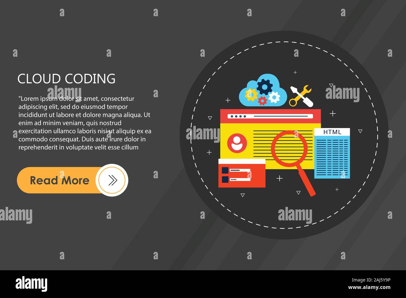 Cloud computing - Illustration stock Stock Photo - Alamy