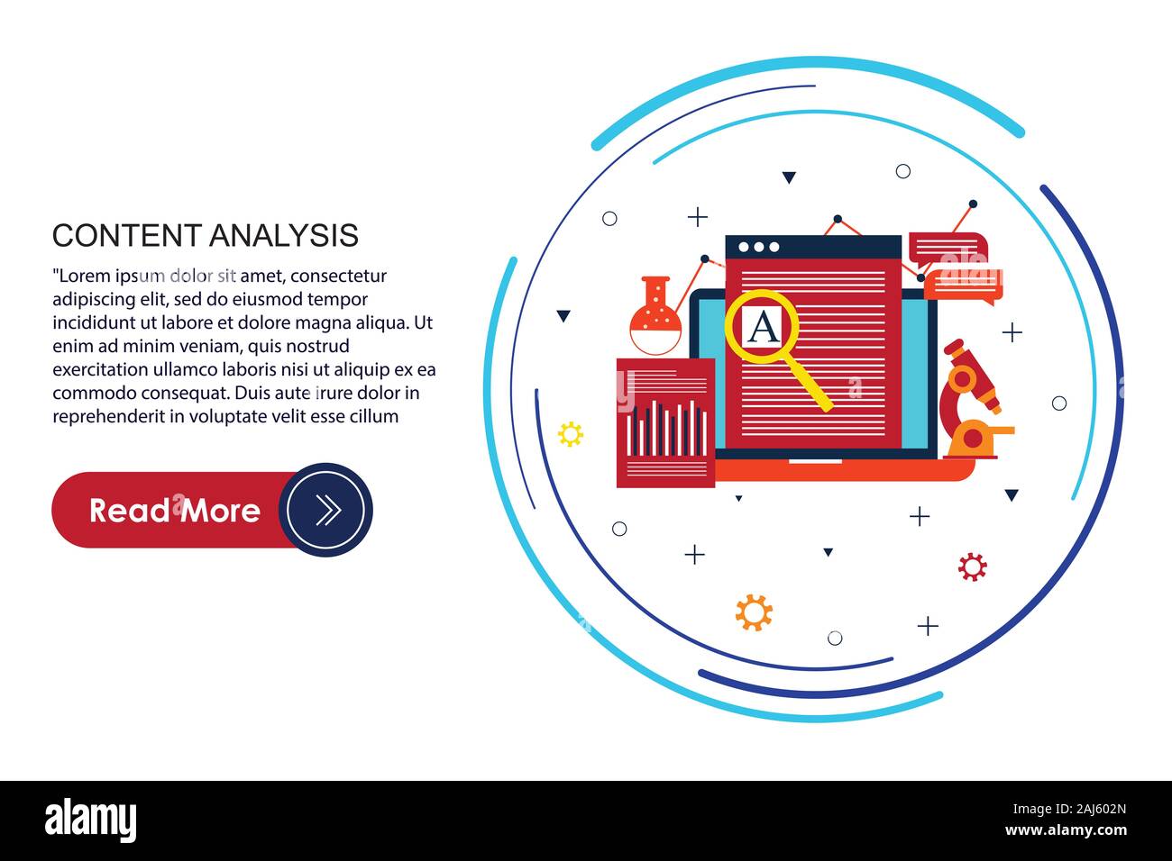 Statistics and data analysis stock illustration Stock Photo - Alamy