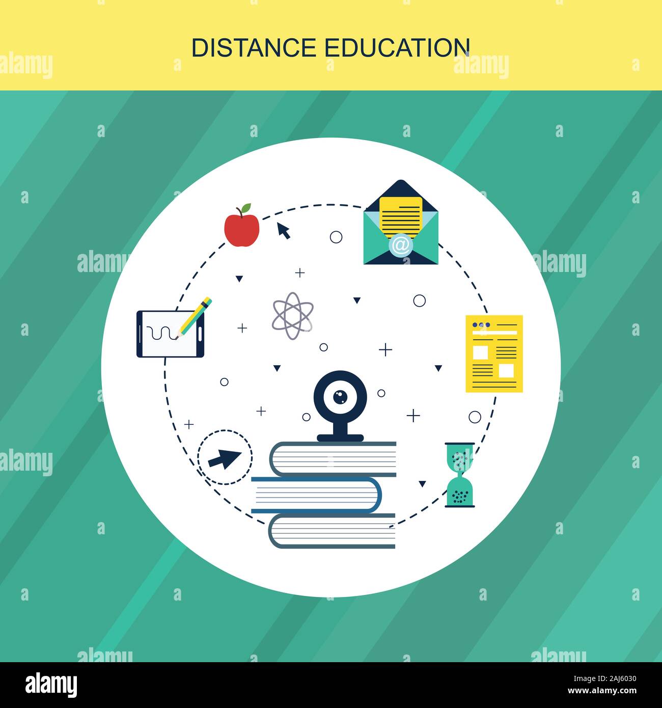 Education Concept - Illustration stock Stock Photo - Alamy