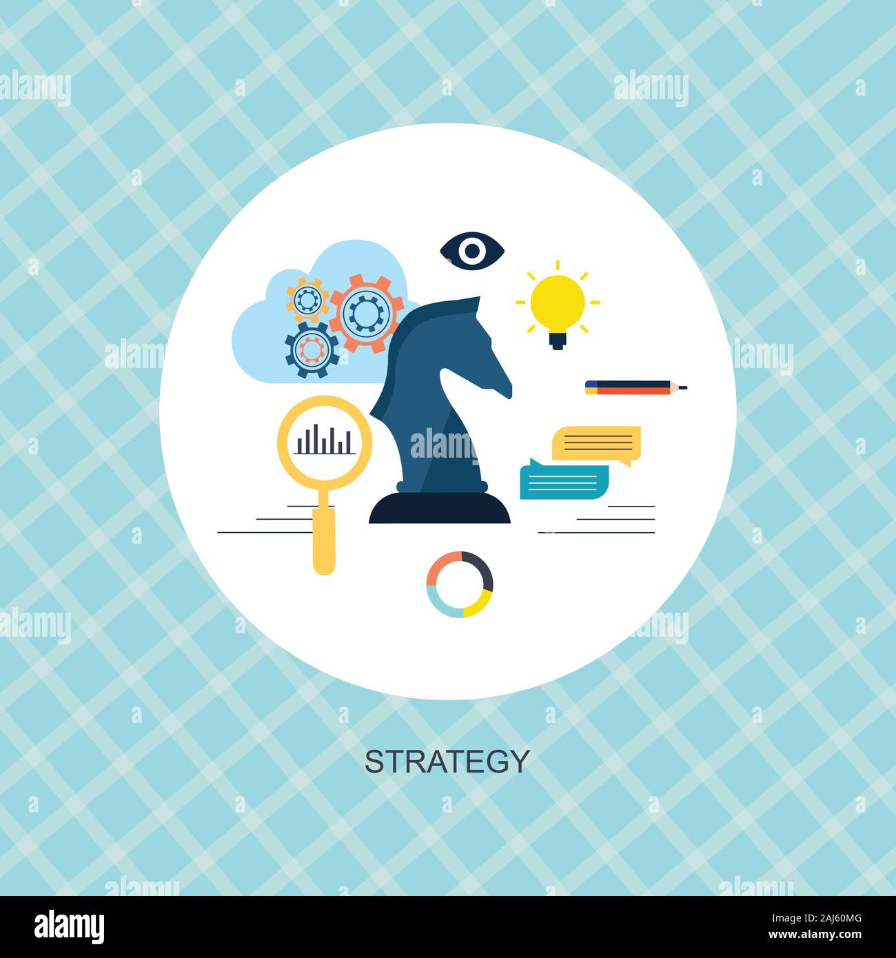 concept for strategy stock illustration Stock Photo - Alamy