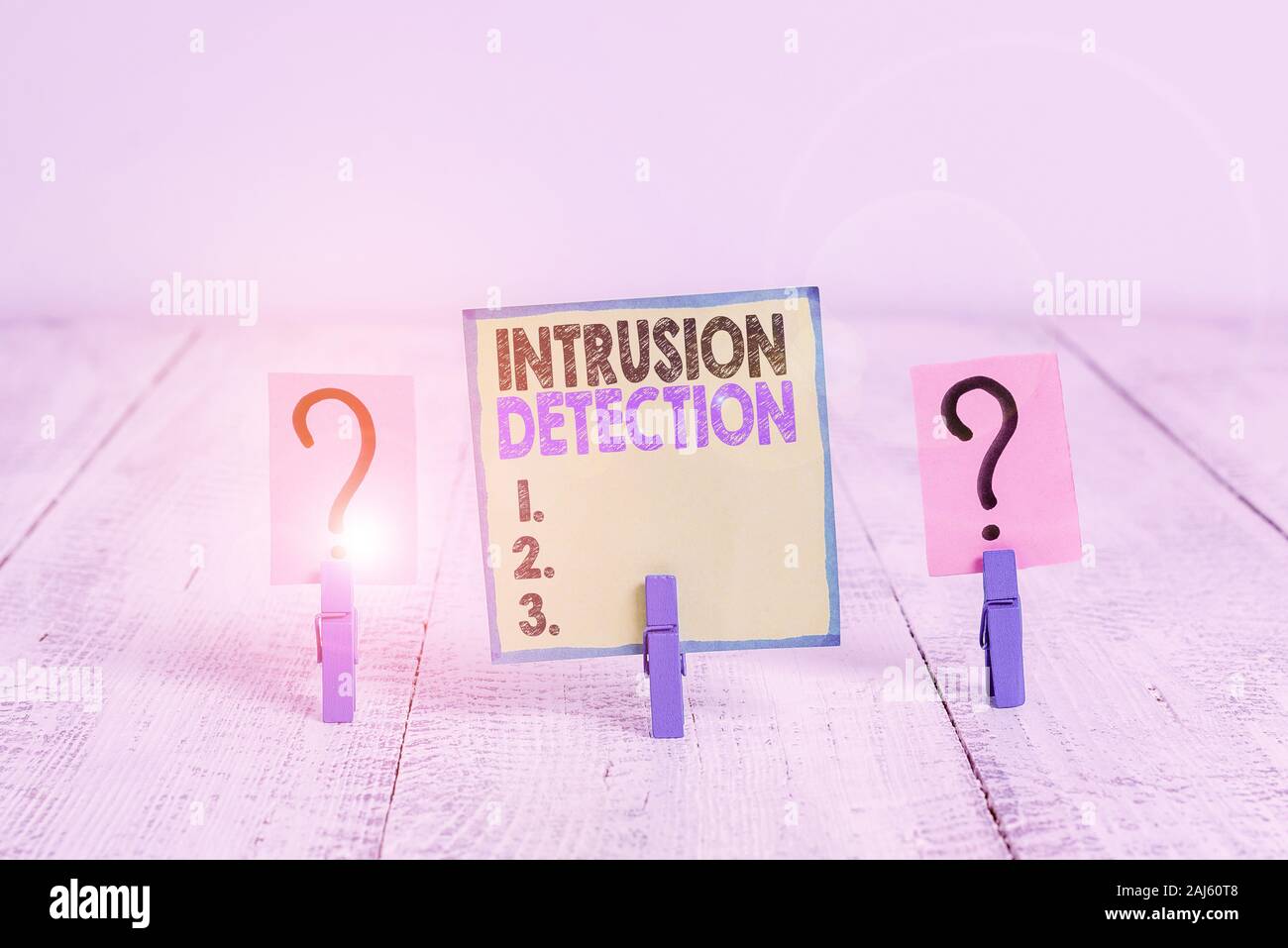 Handwriting text writing Intrusion Detection. Conceptual photo monitors ...