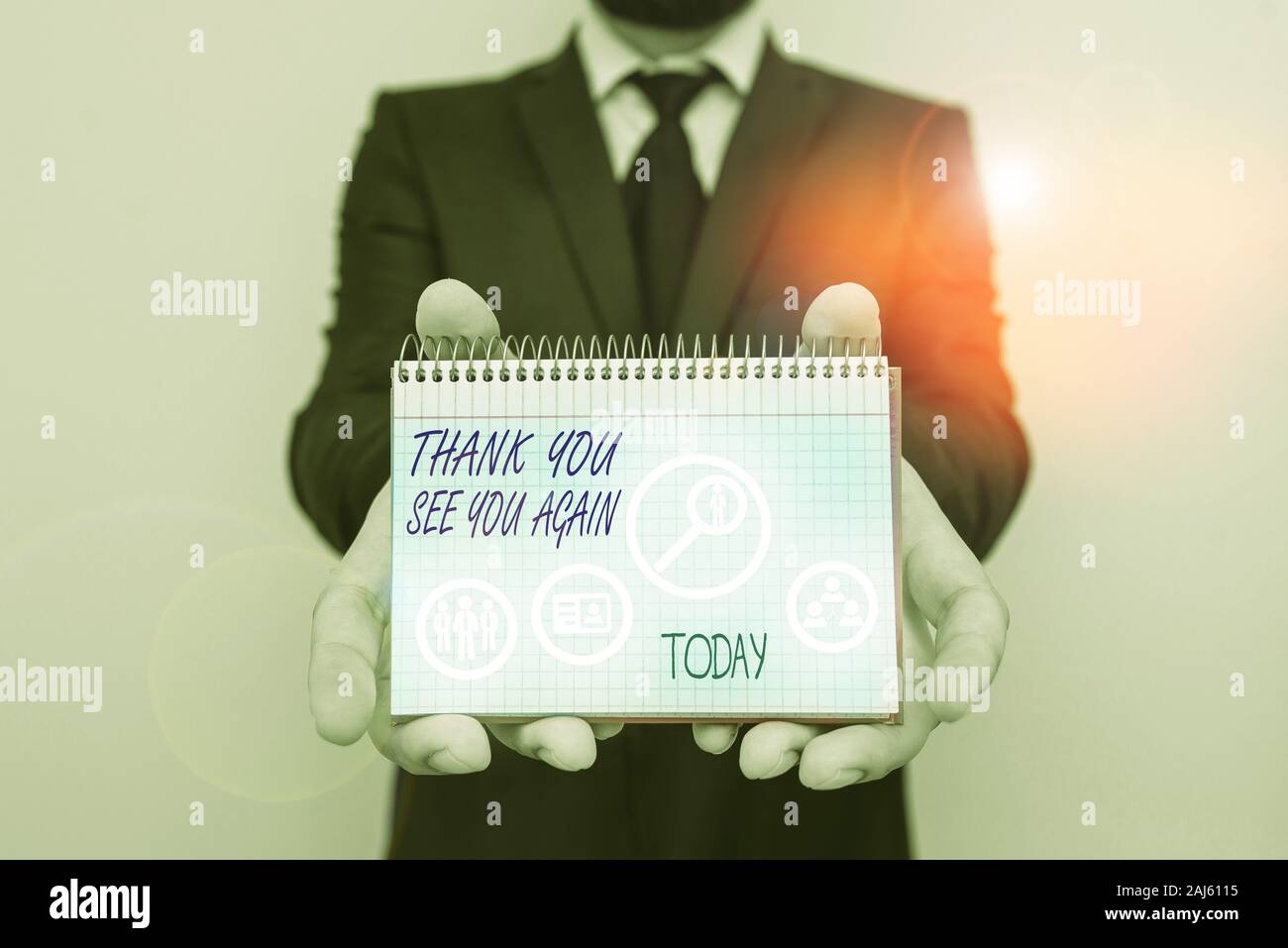 Handwriting text writing Thank You See You Again. Conceptual photo ...