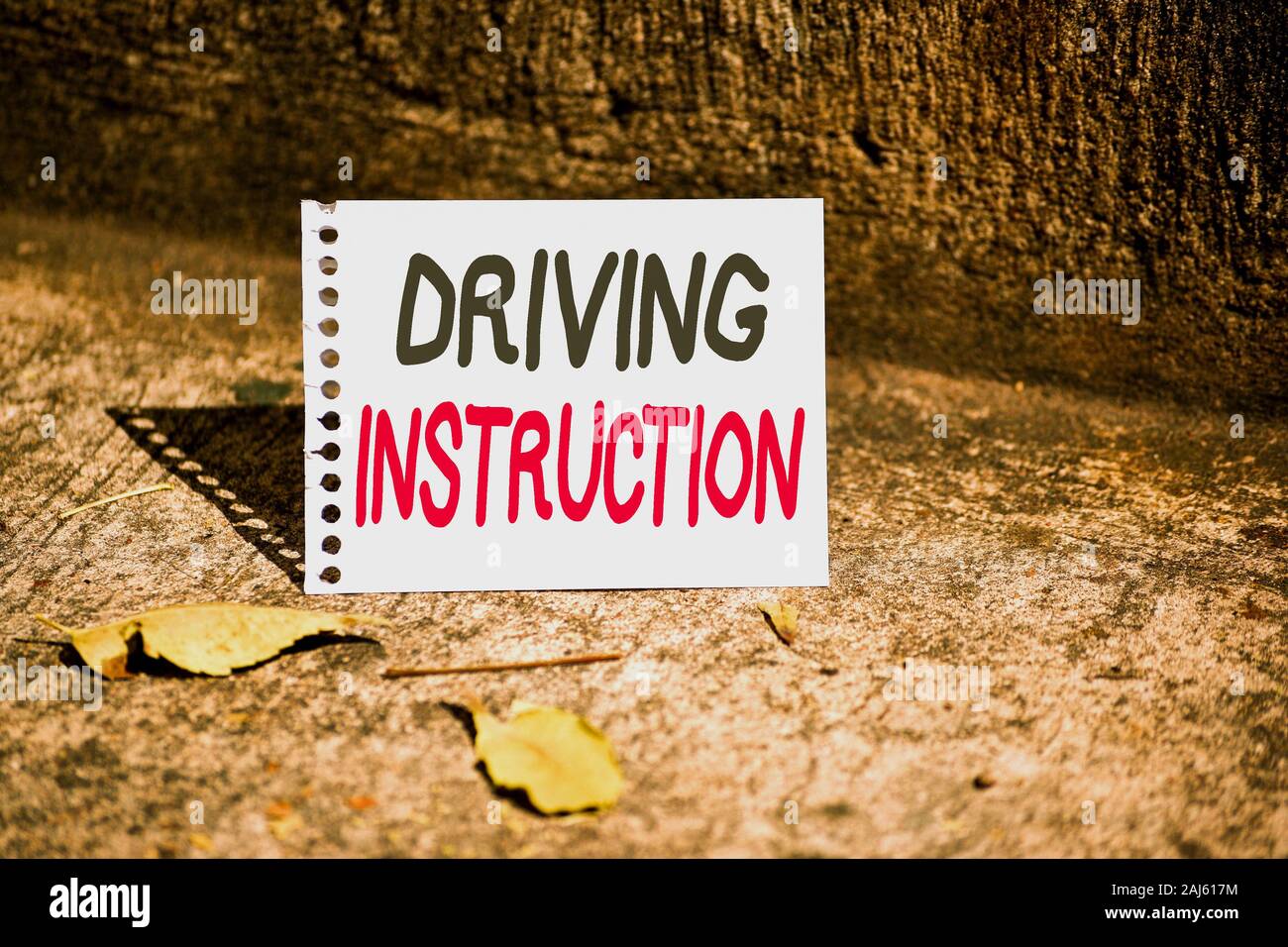 Handwriting text Driving Instruction. Conceptual photo detailed ...