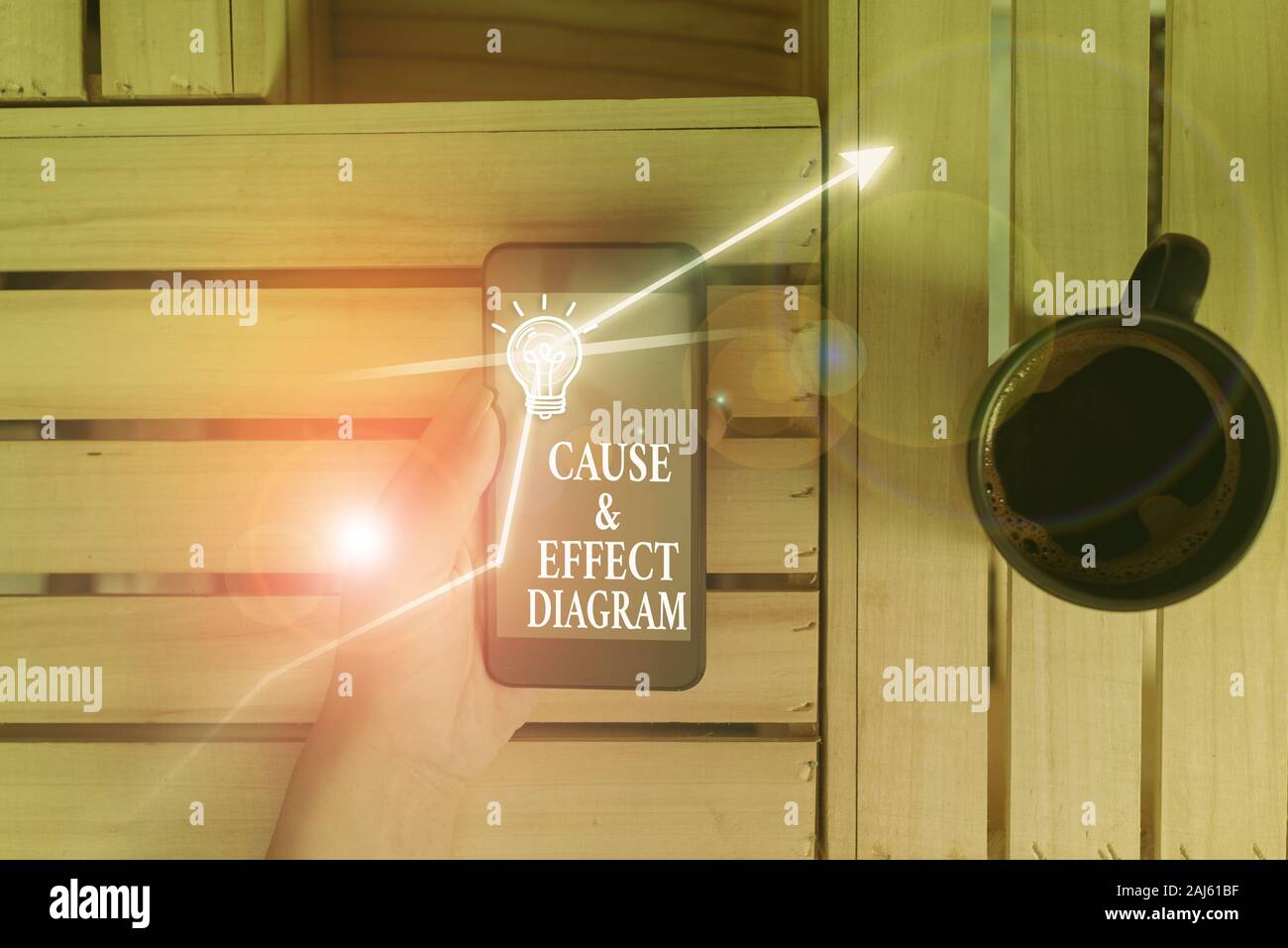 Conceptual hand writing showing Cause and Effect Diagram. Concept ...