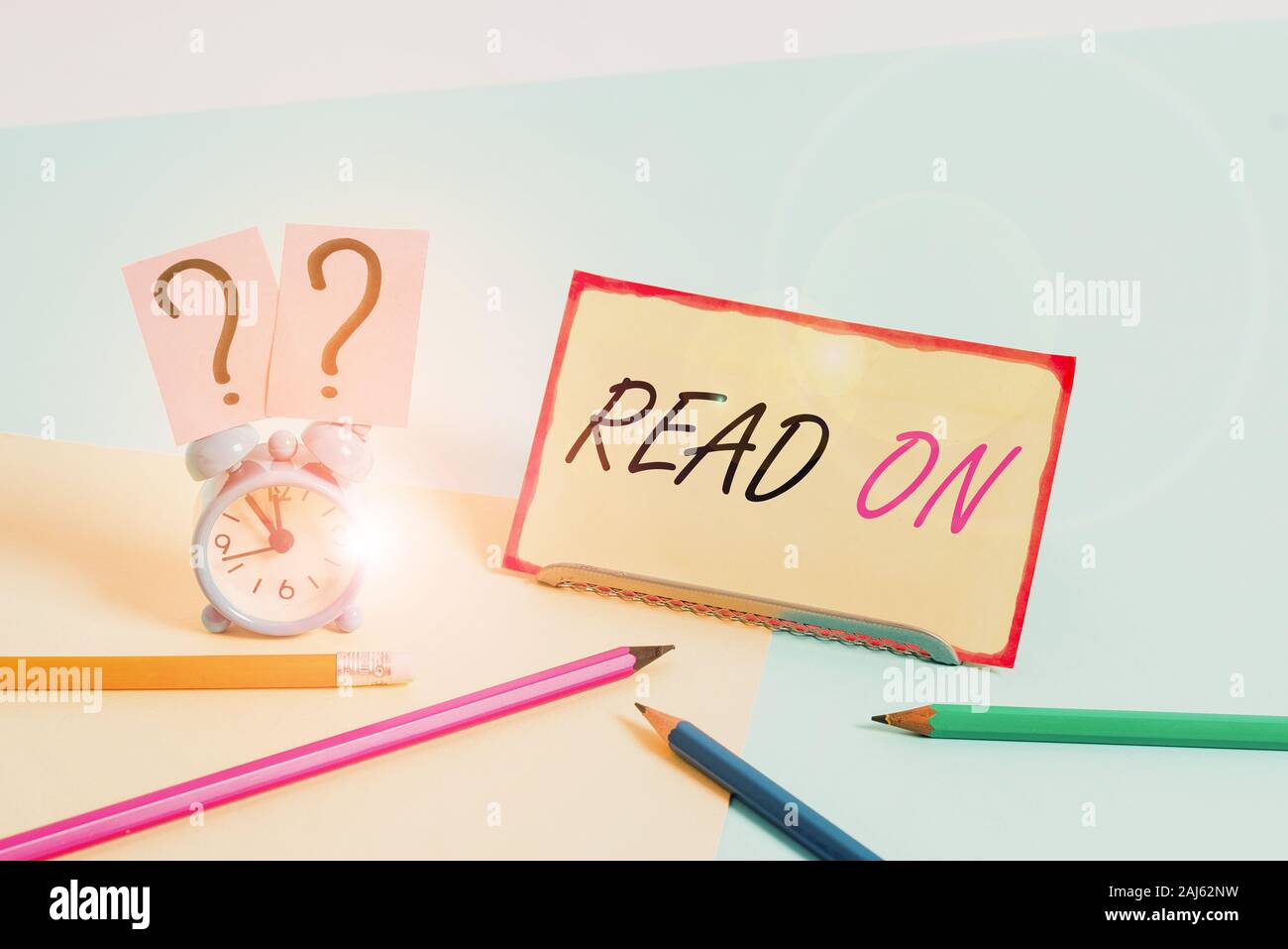 Handwriting text Read On. Conceptual photo spend time reading in order ...