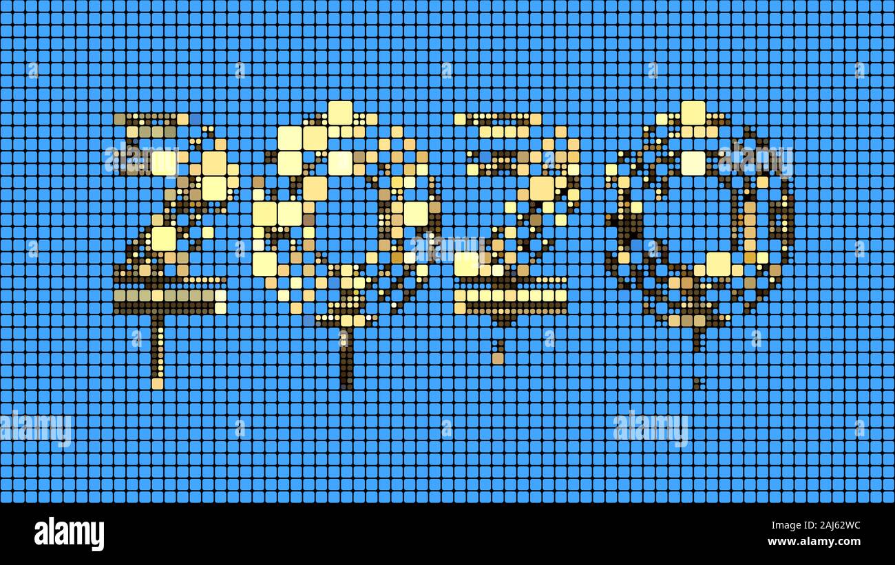 Pixel art digital winter hi-res stock photography and images - Alamy