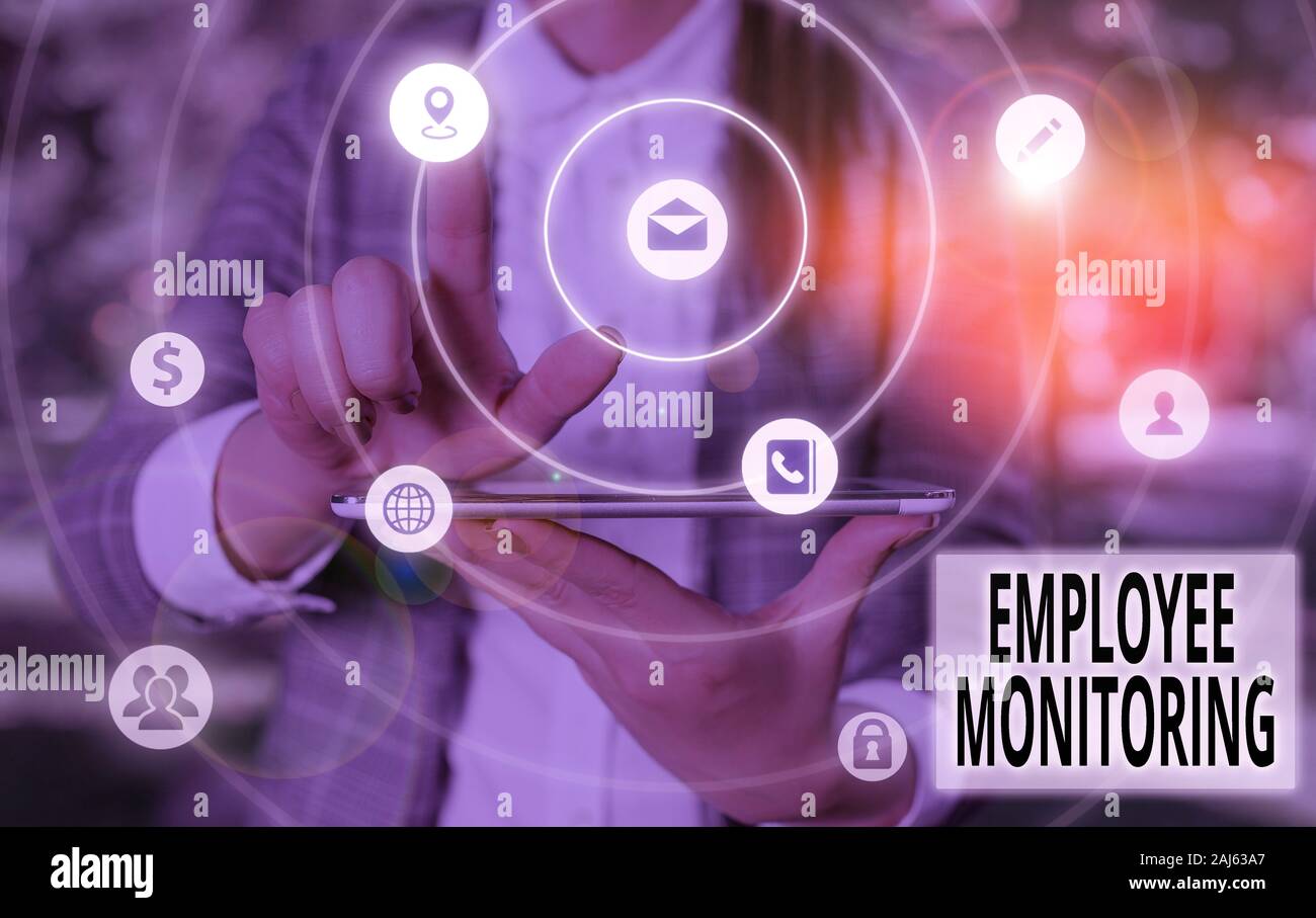 Handwriting text Employee Monitoring. Conceptual photo collecting ...