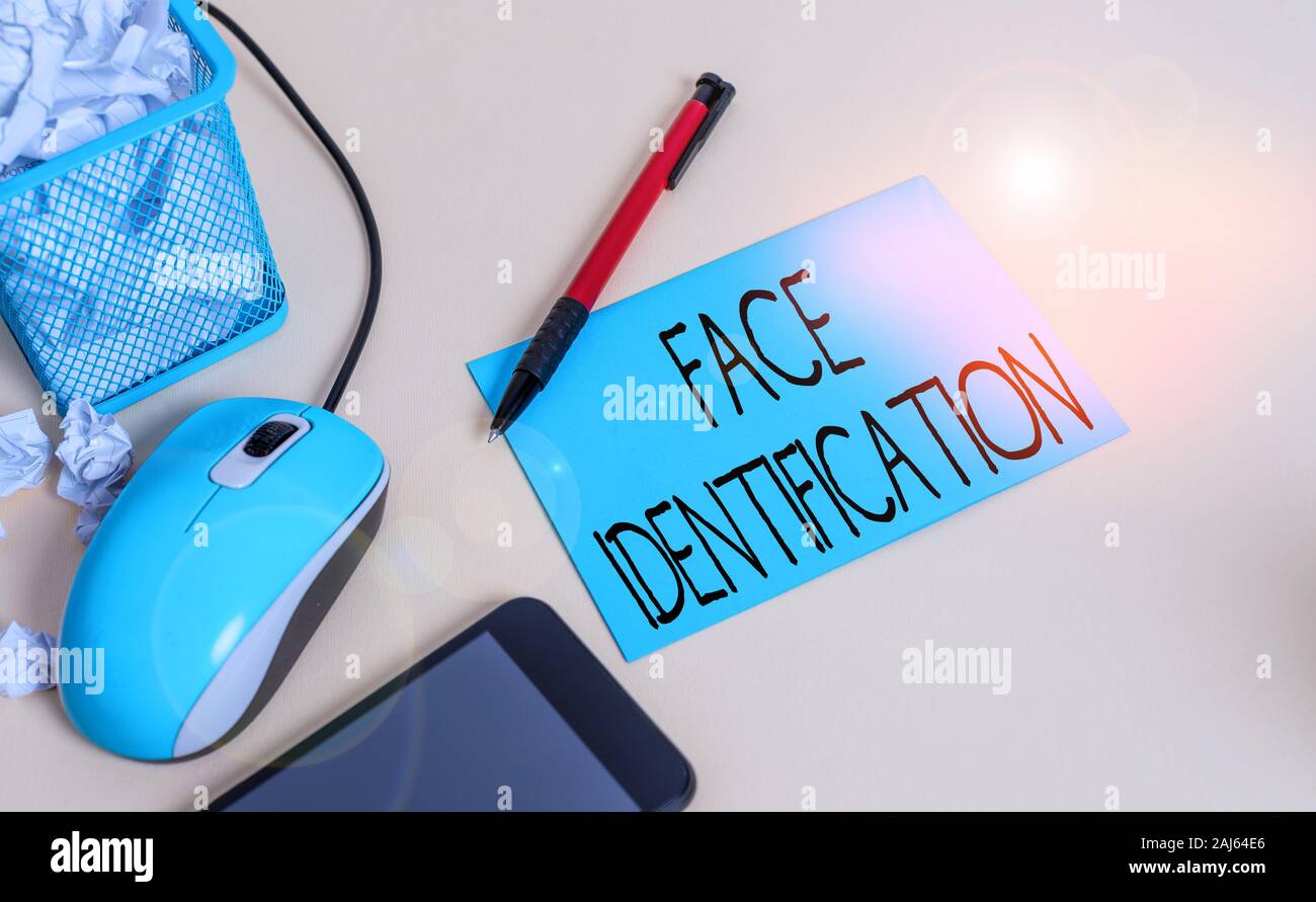 Conceptual hand writing showing Face Identification. Concept meaning ...