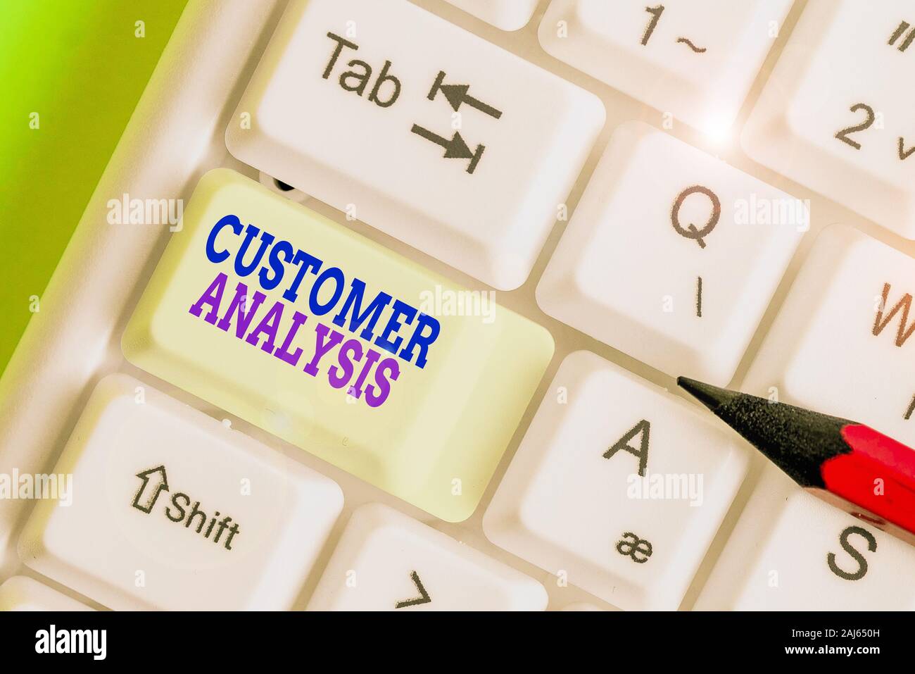 Text sign showing Customer Analysis. Business photo showcasing ...