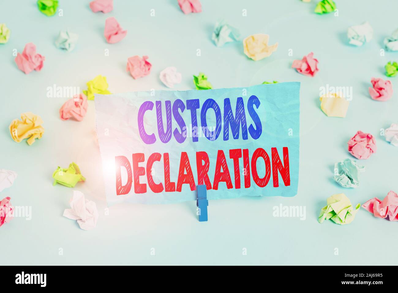 Word writing text Customs Declaration. Business photo showcasing ...