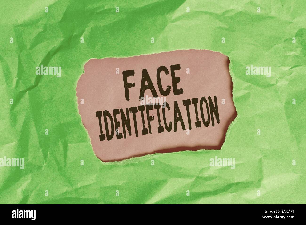 Word writing text Face Identification. Business photo showcasing ...
