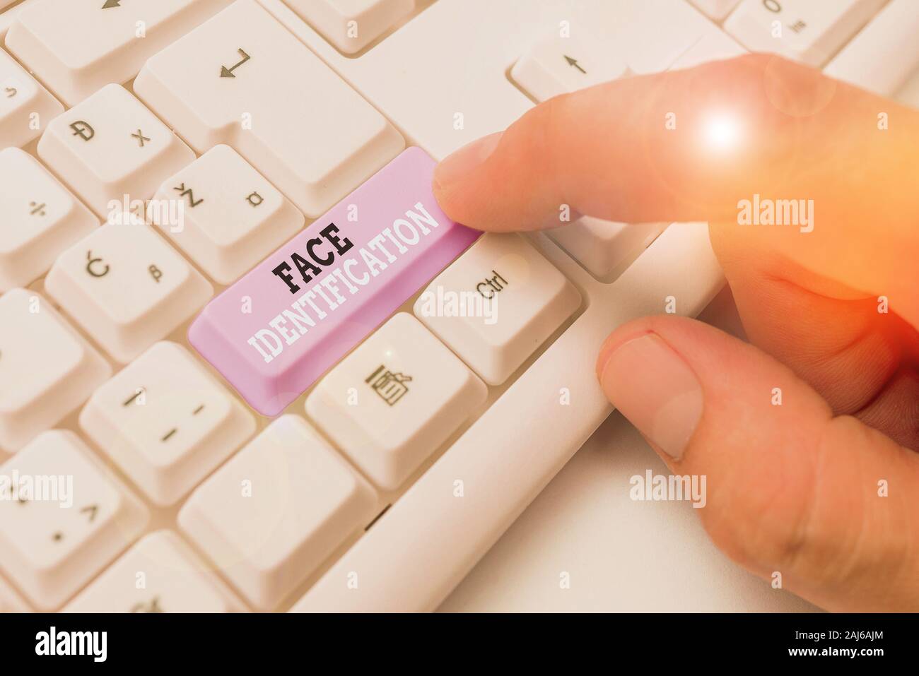 Word writing text Face Identification. Business photo showcasing ...