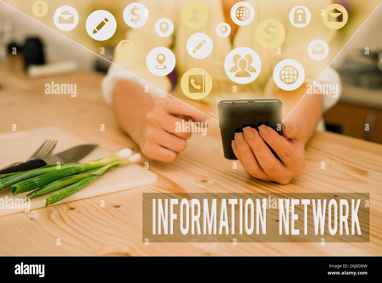 Conceptual hand writing showing Information Network. Concept meaning ...
