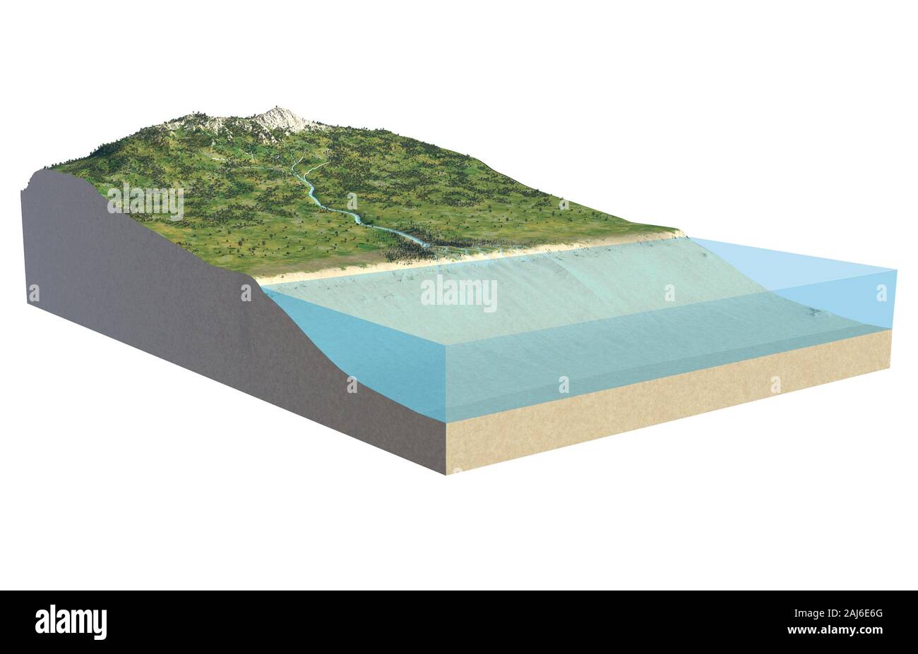 3d render of geological terrain Stock Photo - Alamy