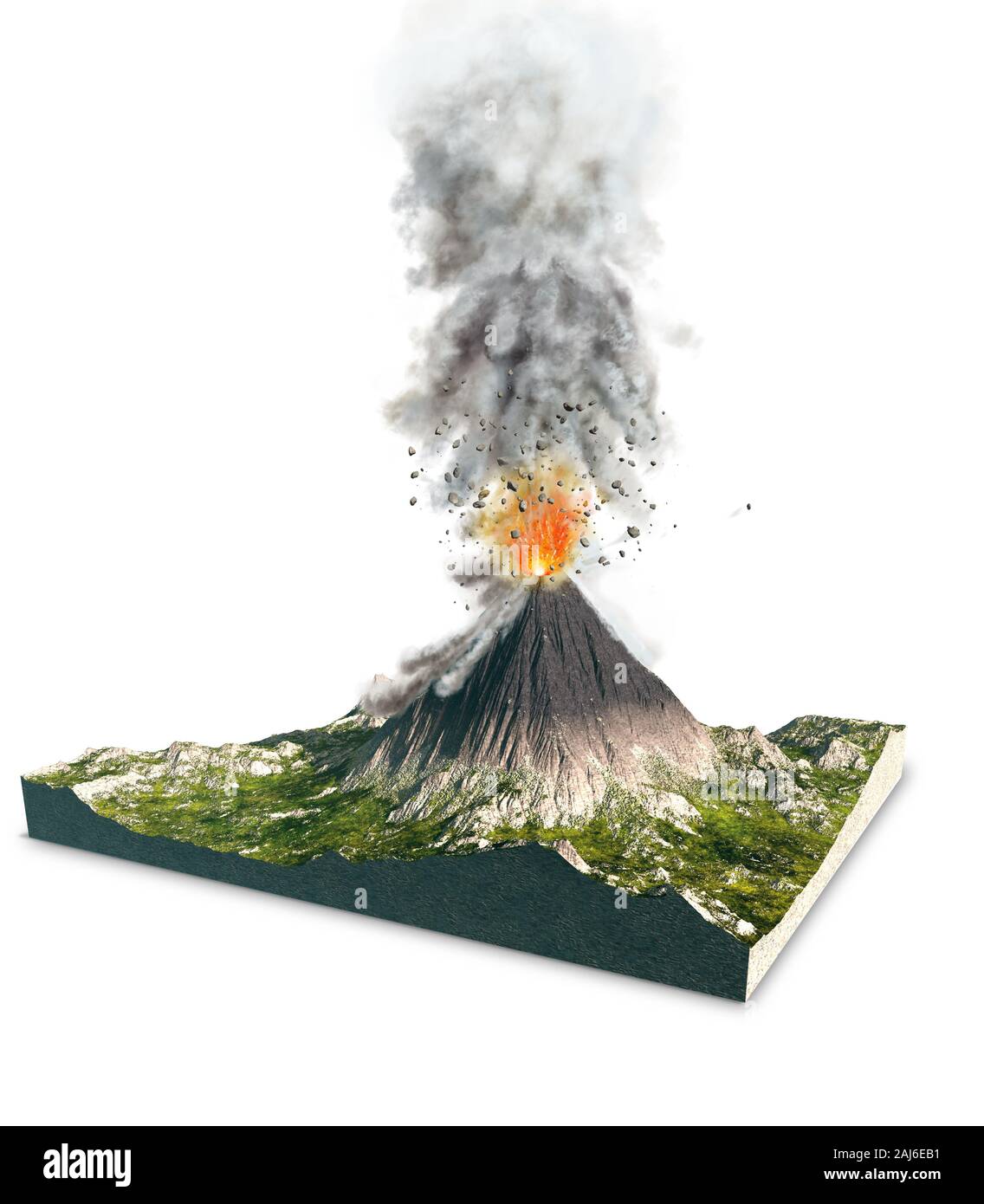 3d render of geological terrain Stock Photo - Alamy