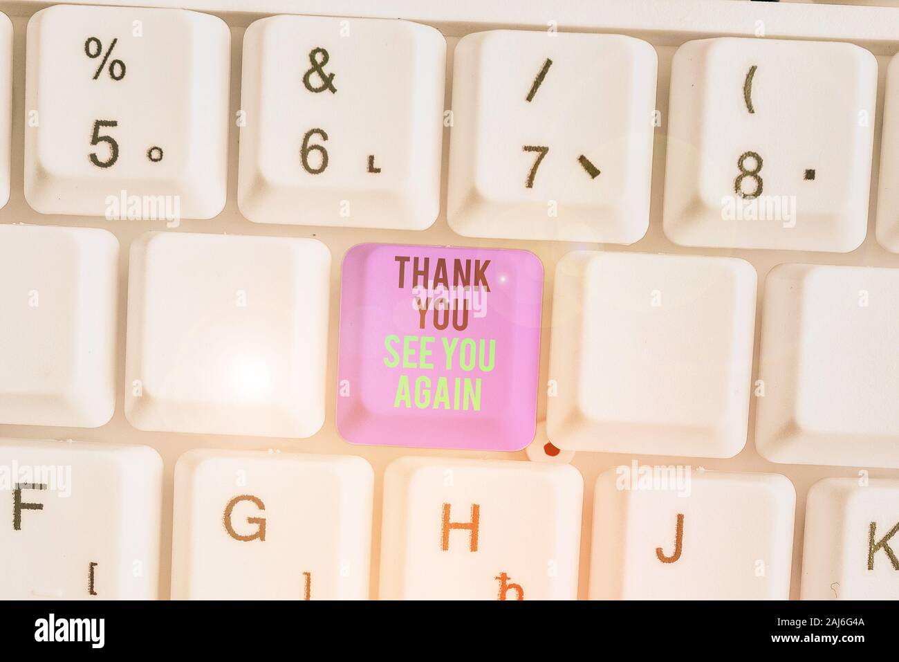 Writing note showing Thank You See You Again. Business concept for ...