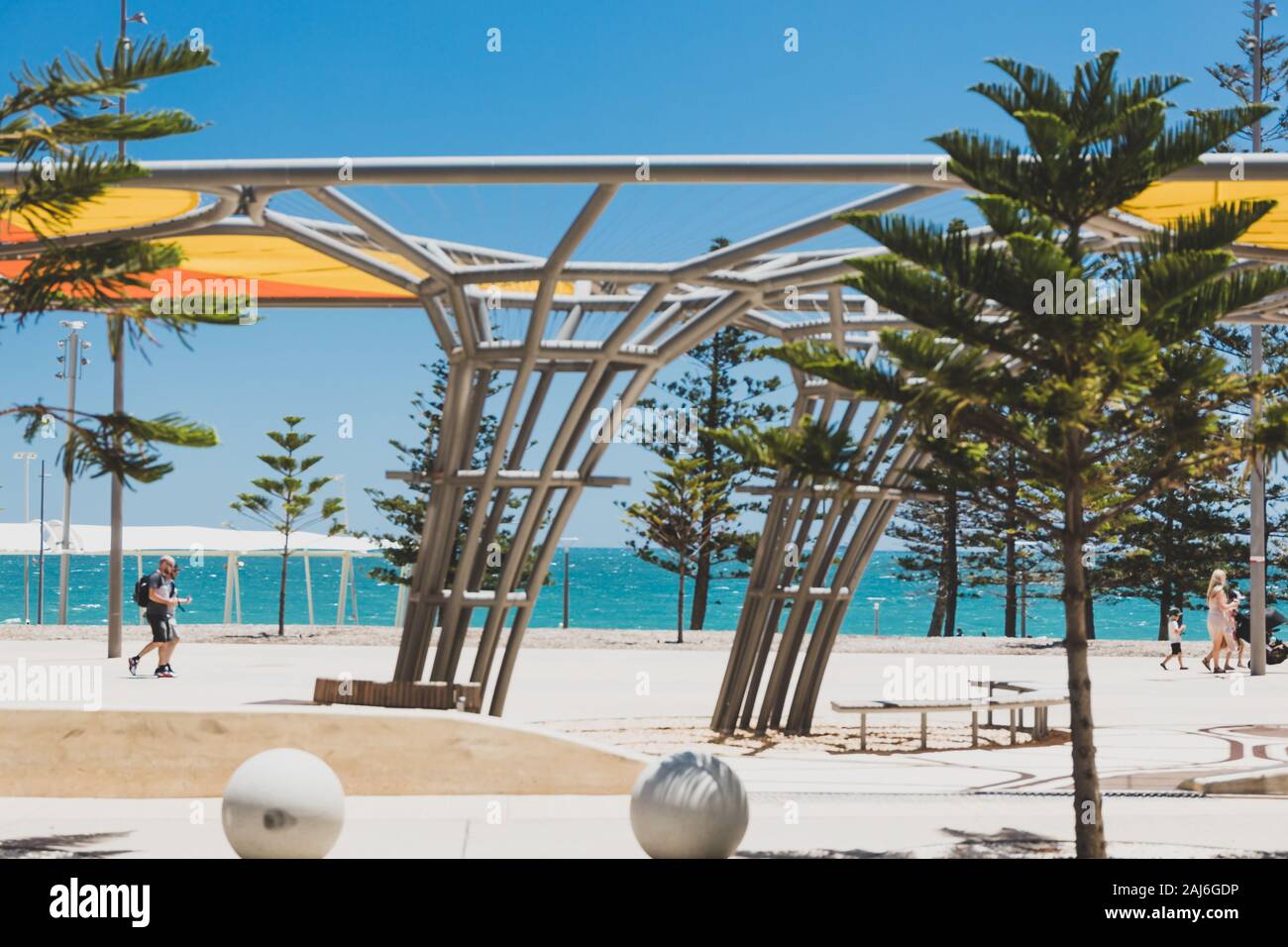 PERTH, WESTERN AUSTRALIA - December 27th, 2019: detail of Scarborough ...