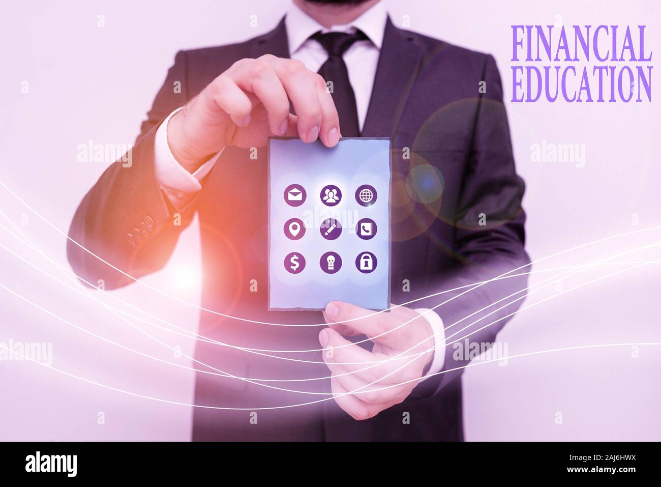 Handwriting text writing Financial Education. Conceptual photo ...