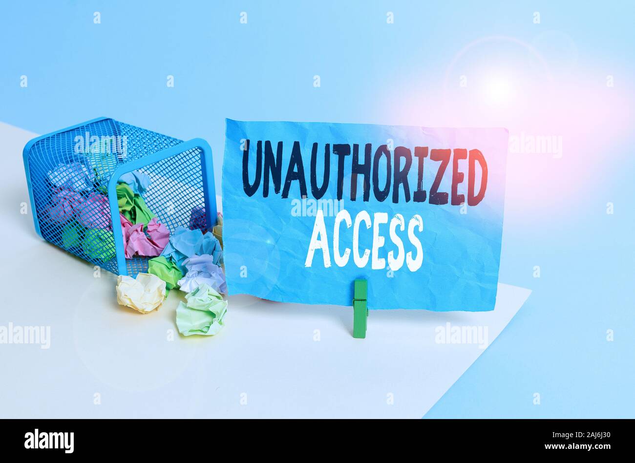 Conceptual hand writing showing Unauthorized Access. Concept meaning ...