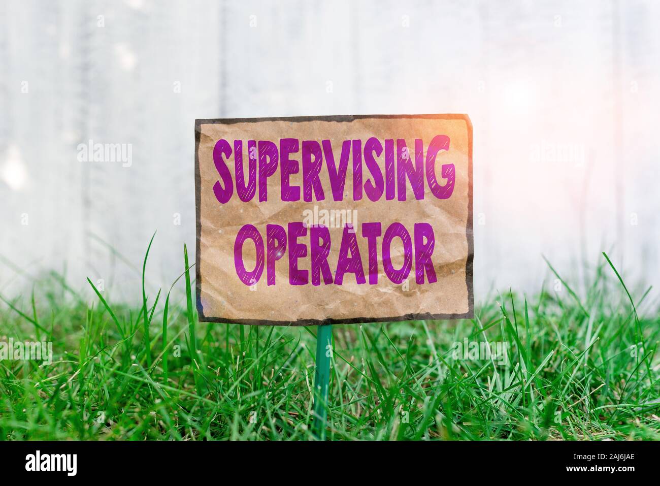 Handwriting text writing Supervising Operator. Conceptual photo ...