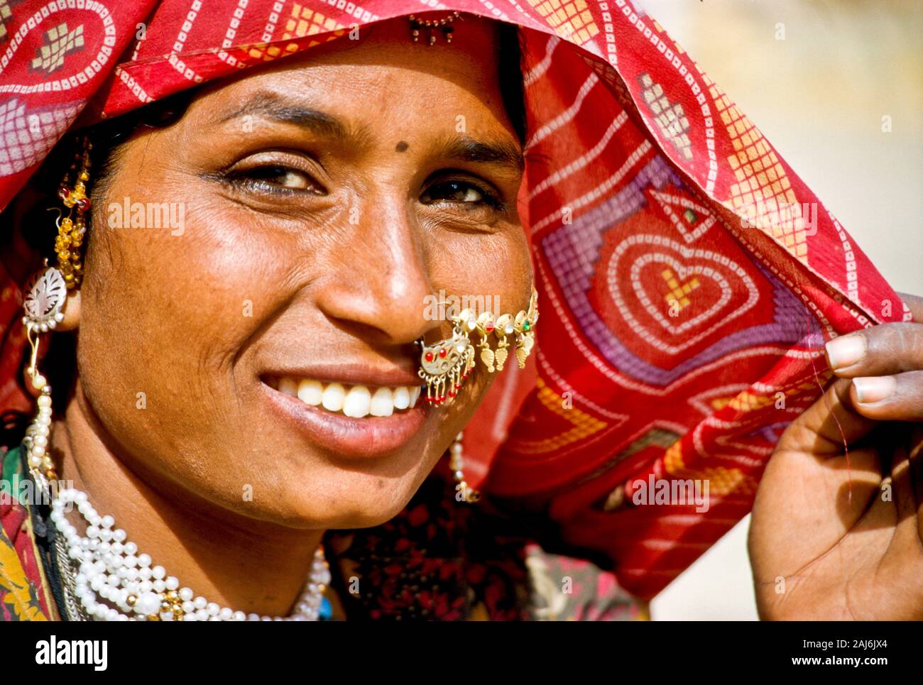 Typical jewellery of a rajasthany lady Stock Photo - Alamy