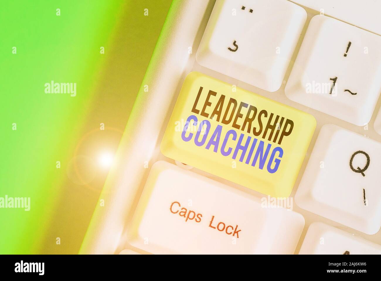 Writing note showing Leadership Coaching. Business concept for ...