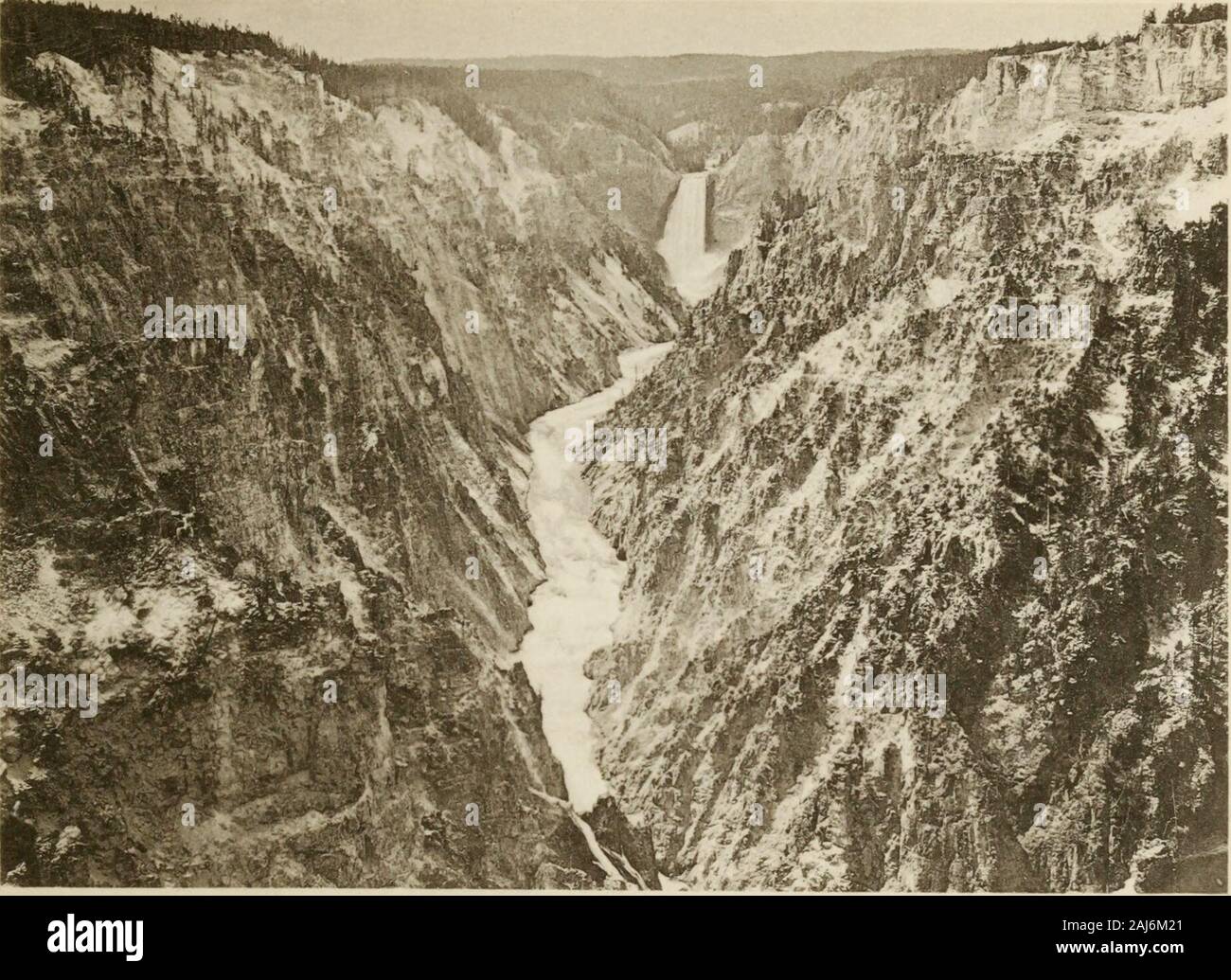 Yellowstone National Park illustrated . OLD FAITHFUL GEYSER-IN WINTER ...
