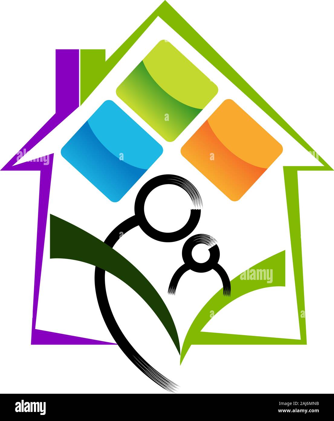 family house logo Stock Photo - Alamy