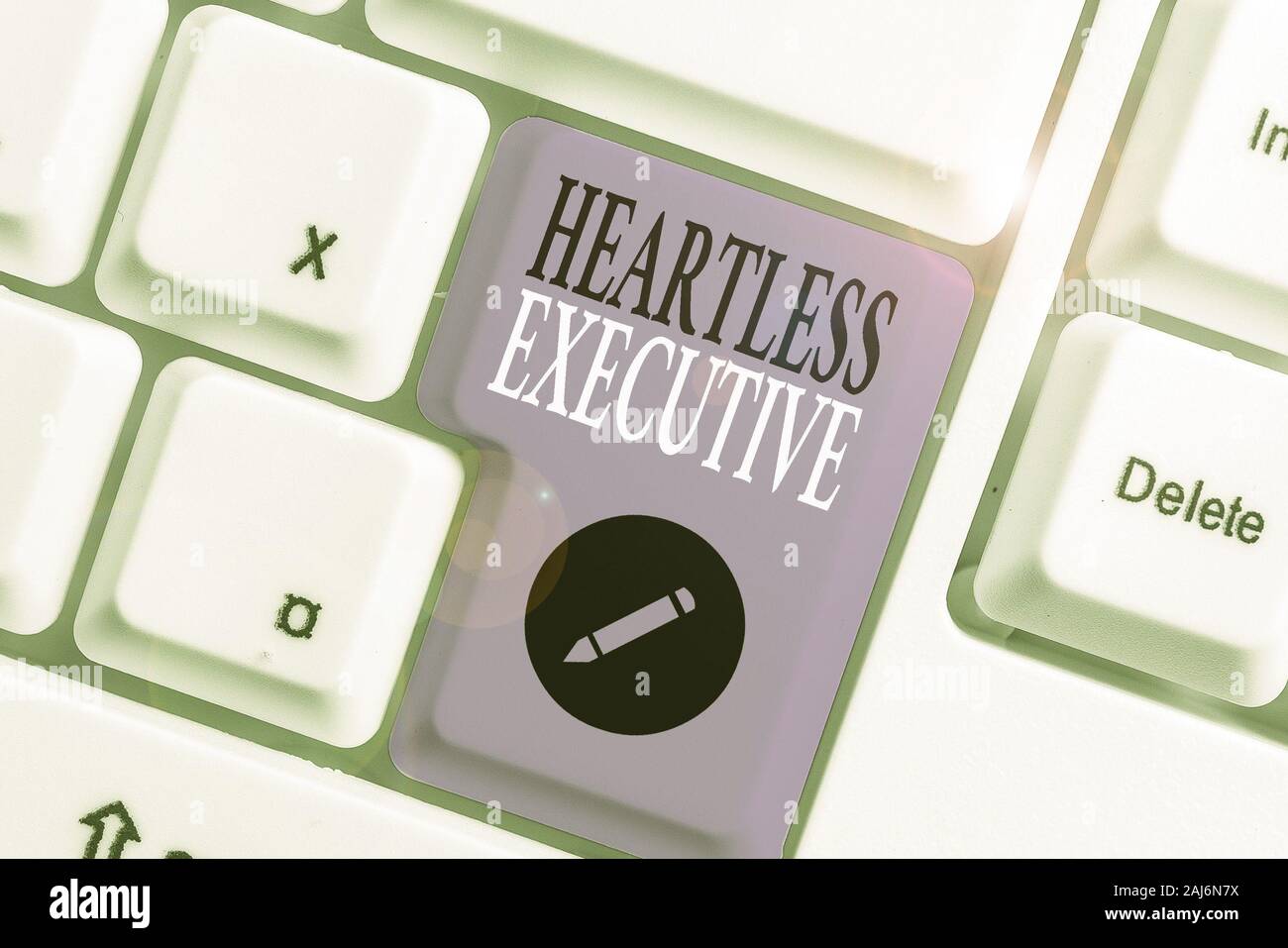 Handwriting text writing Heartless Executive. Conceptual photo workmate ...
