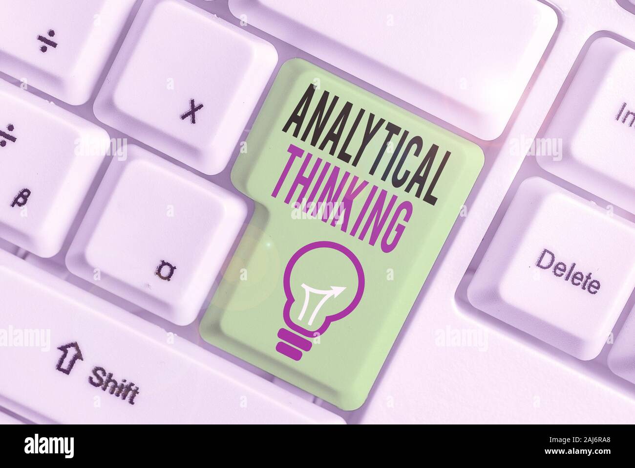 Text sign showing Analytical Thinking. Business photo text break down ...